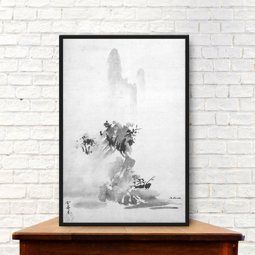 Sesshu Haboku Sansui Poster for Home Living Wall Art Birthday Gift - Etsy
