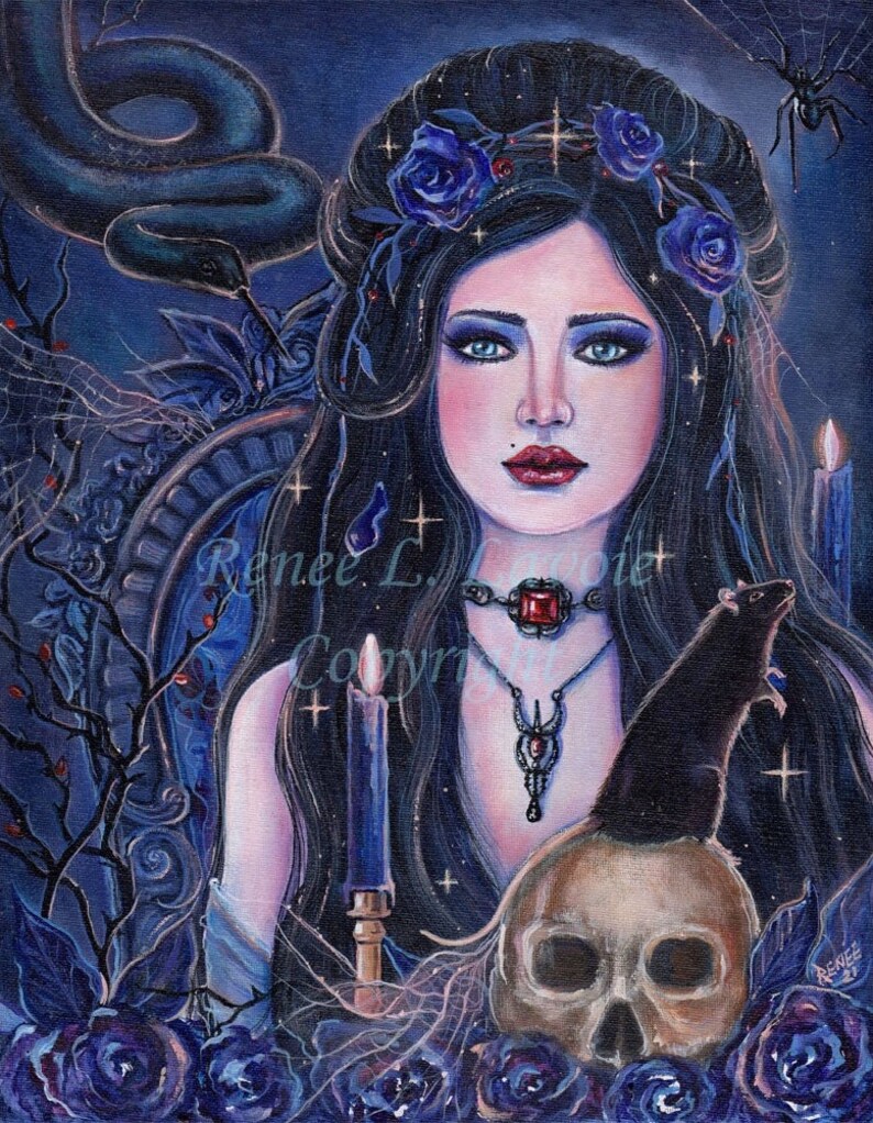Perséfone, reina del inframundo, mitología griega, Hades, serpiente ...