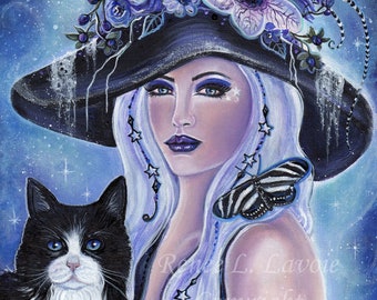 Tuxedo Cat Witch Hat - Etsy