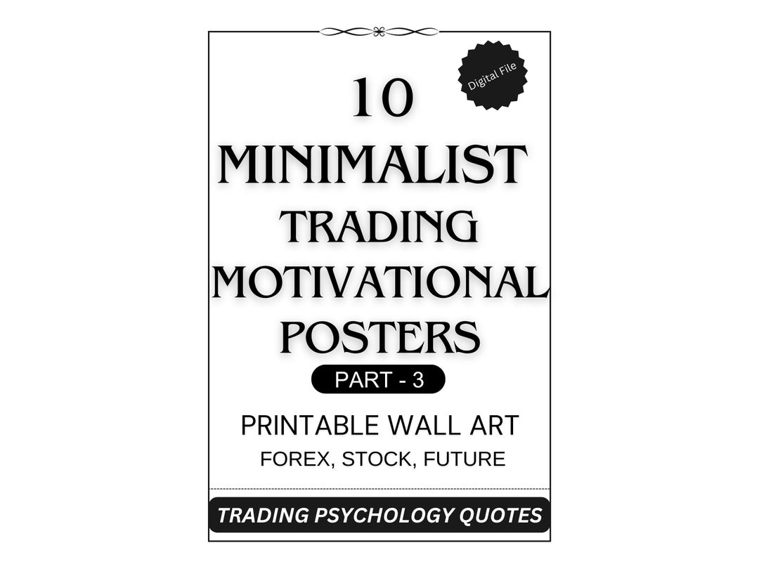 10 Minimalist Trading Motivational Posters-part-3 | Printable Wall Art ...