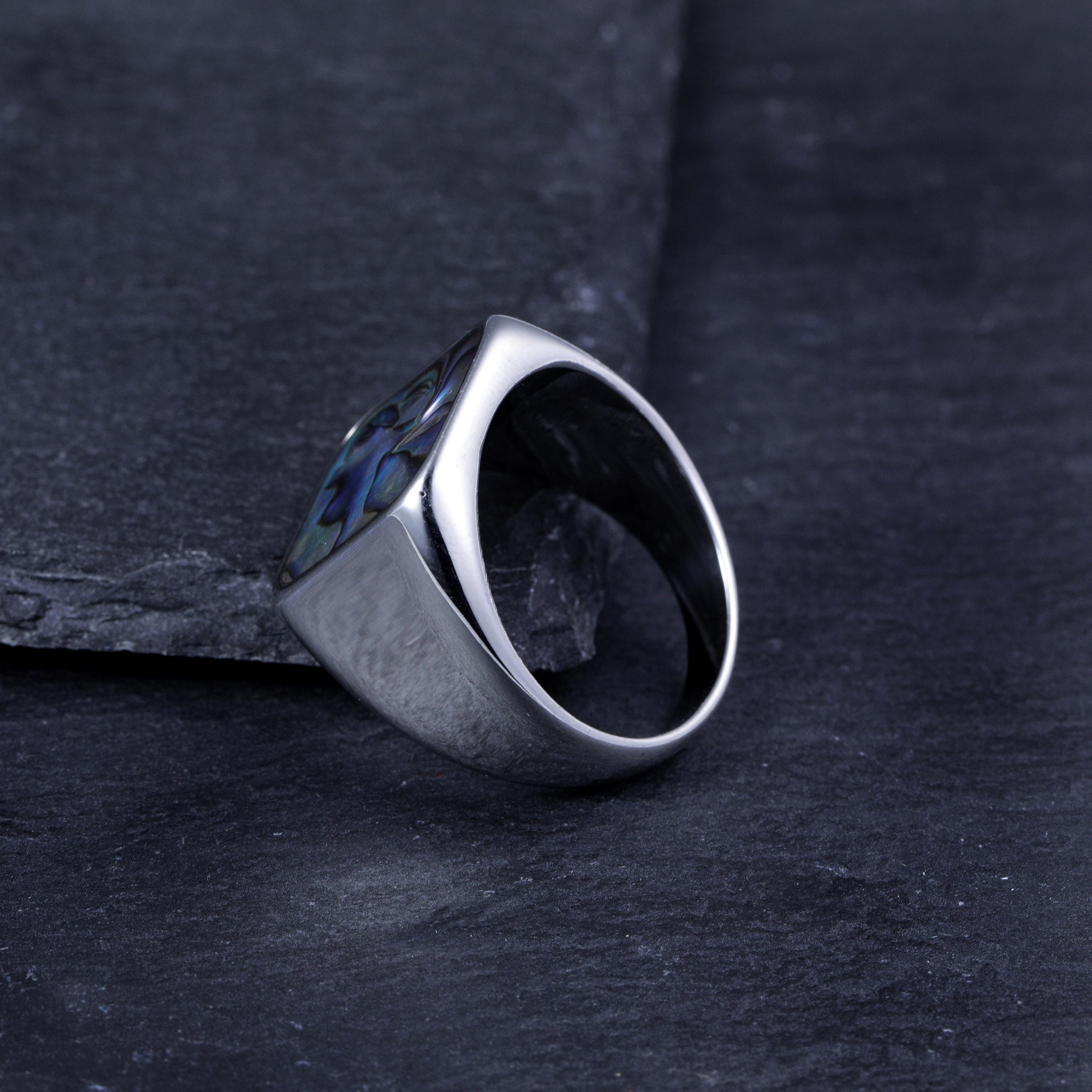 Celtic Knot Viking Shell Signet Rings Opium Y2k Rings Hip Hop Gothic ...