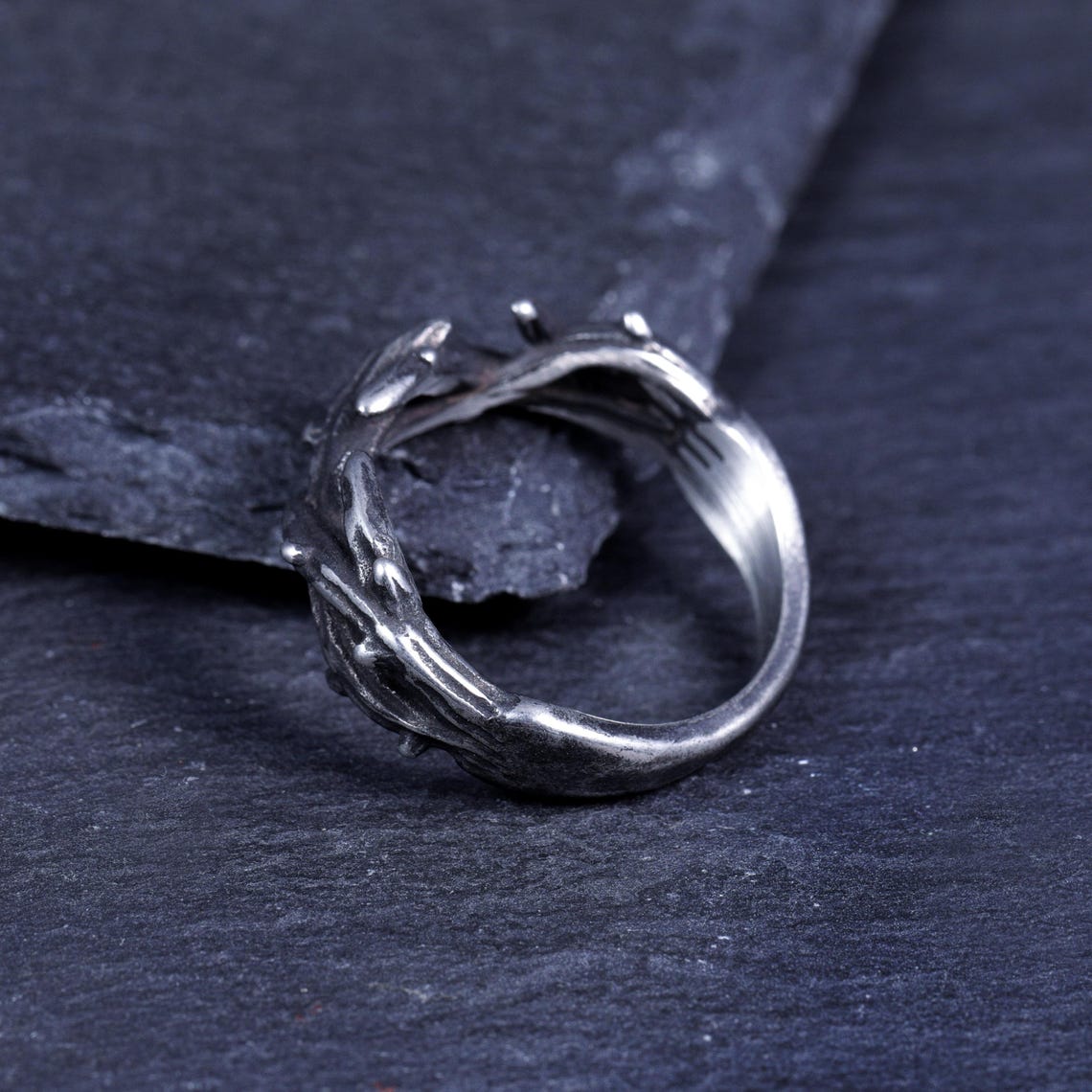 Thistles and Thorns Gothic Rings Opium Y2k Rings Hip Hop Punk Signet ...