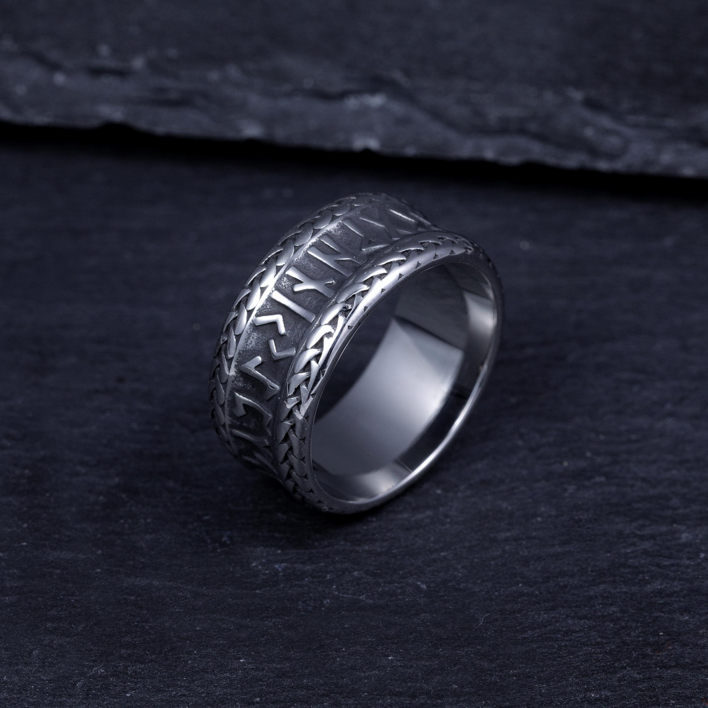 Vikings Symbol Navigation Punk Rings Opium Y2k Rings Hip Hop Gothic ...