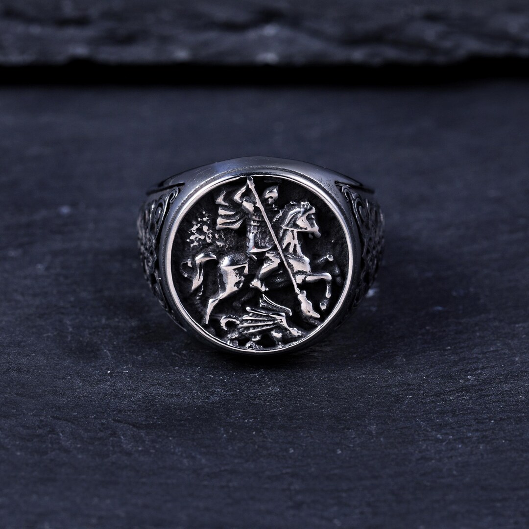 Celtic Style Brave Knight Signet Rings Opium Y2k Rings Hip Hop Gothic ...