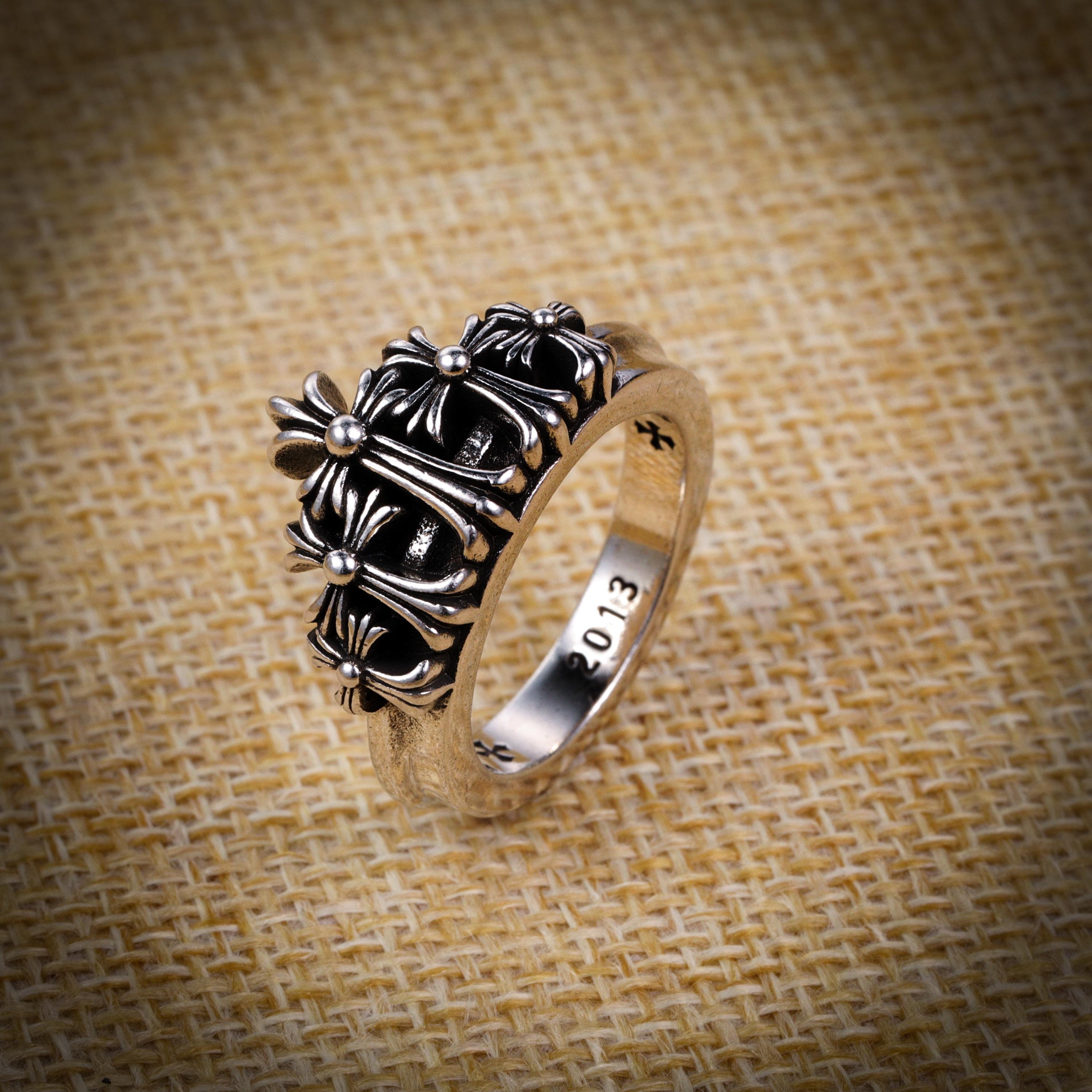 Chrome hearts ring cemetery Etsy