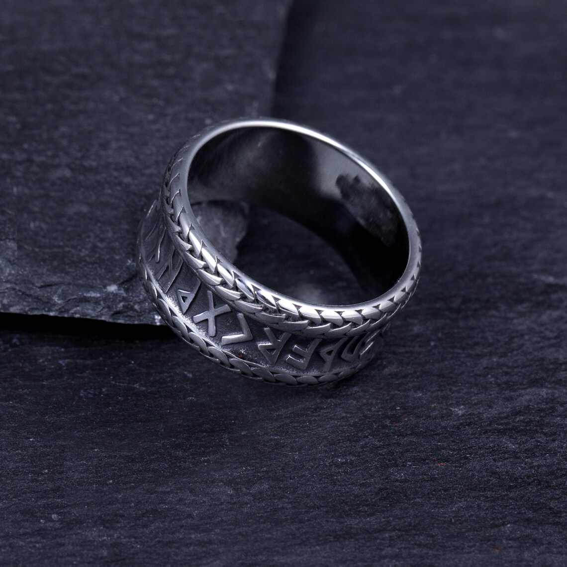 Vikings Symbol Navigation Punk Rings Opium Y2k Rings Hip Hop Gothic ...