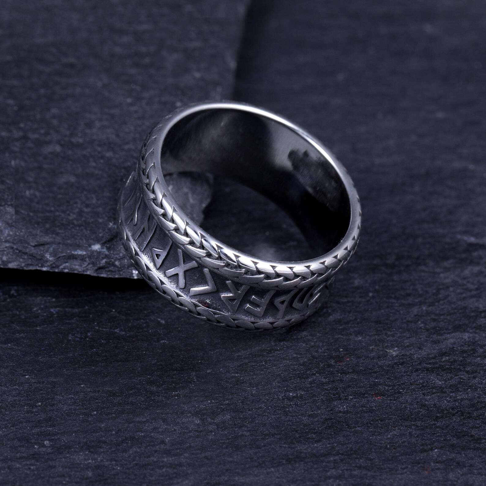 Vikings Symbol Navigation Punk Rings Opium Y2k Rings Hip Hop Gothic ...