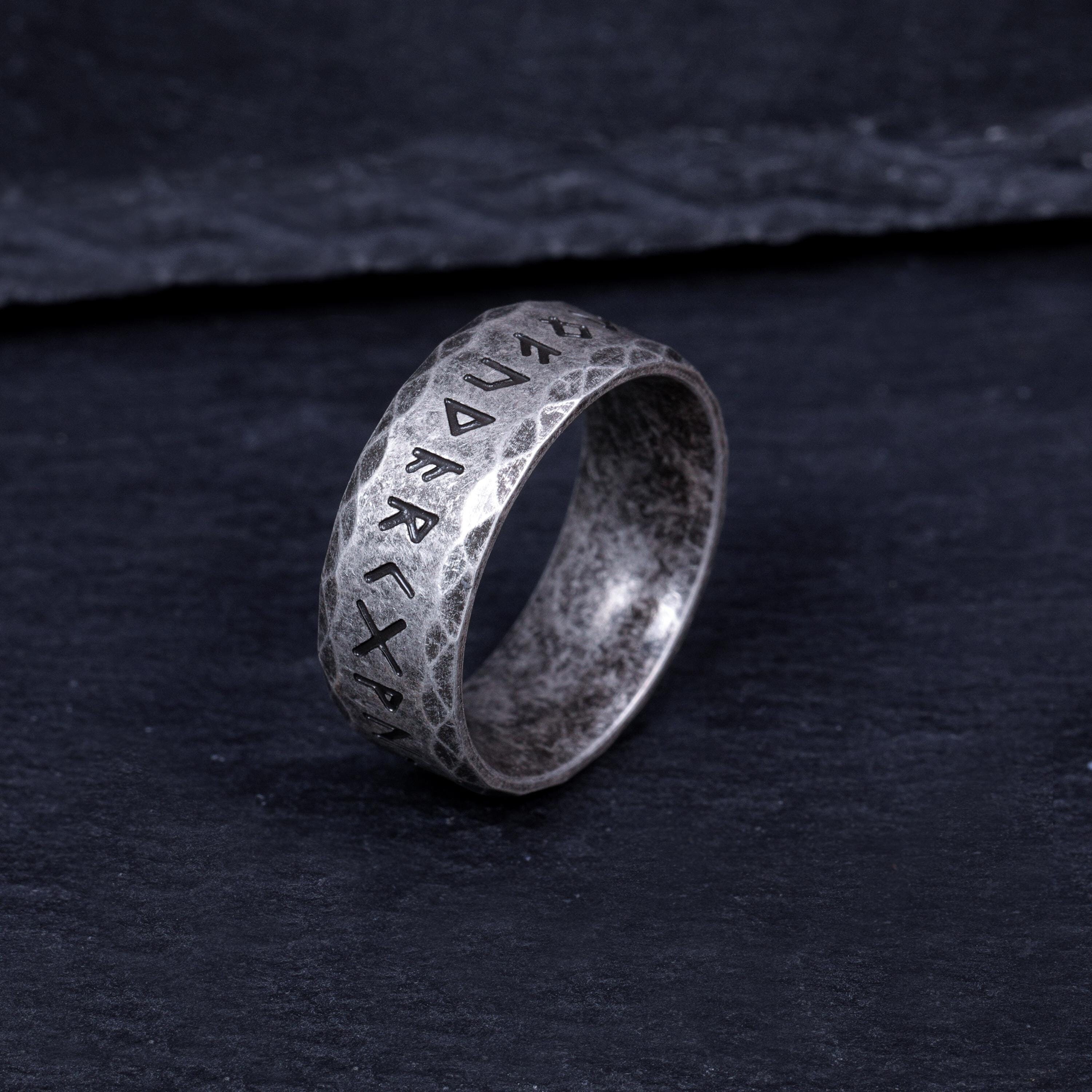 Vikings Symbol Navigation Punk Rings Opium Y2k Rings Hip Hop Gothic ...