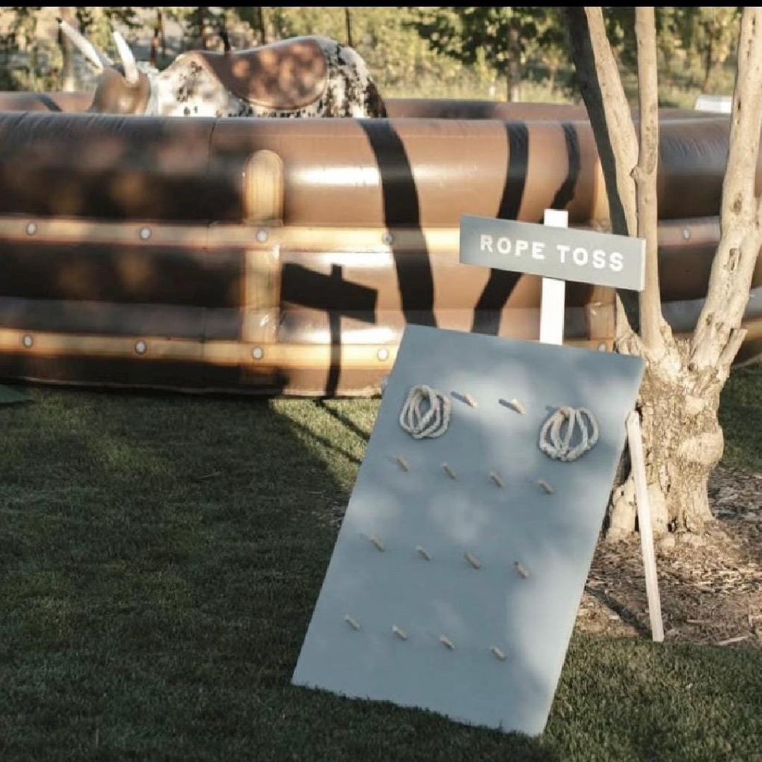 Giant Wood Rope Toss Game Wedding Lyndenlane Outdoor Battle Game 3ft X ...