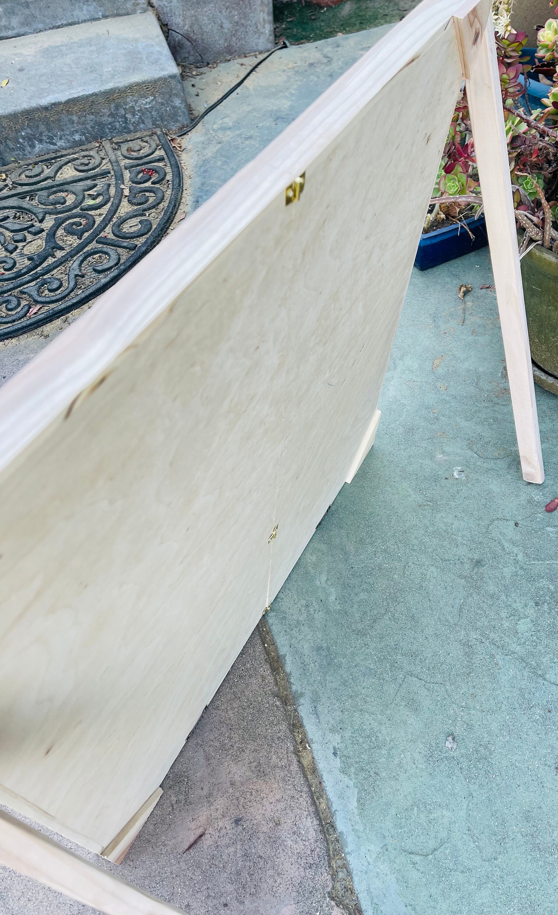 Giant Wood Tic Tac Toe Board Game Easel Stand Tall at 24in X 24in ...