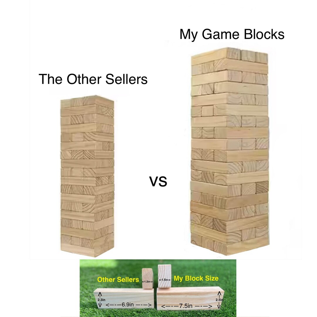 Bigger Giant Toppling Tower With Carrying Case, Free Shipping Inc 45 ...