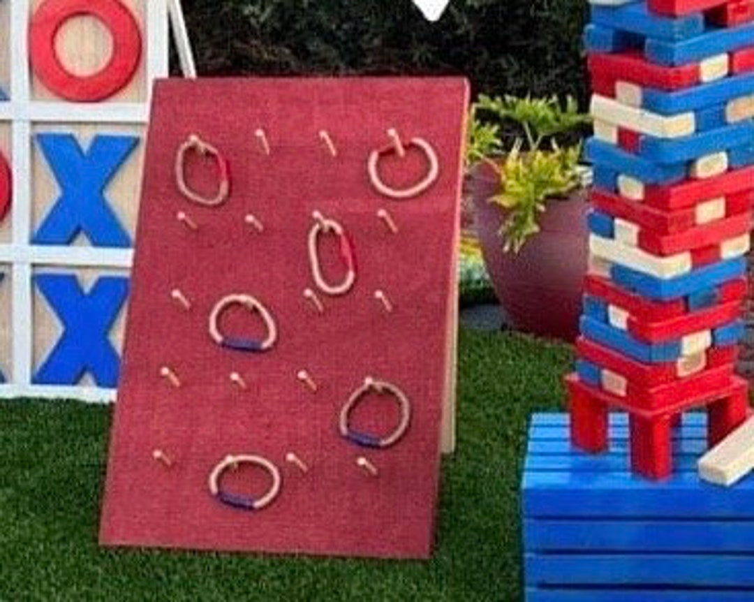 Giant Rope Ring Toss Corners Battle Game 3ft X 2ft Standing Legs, Inc ...