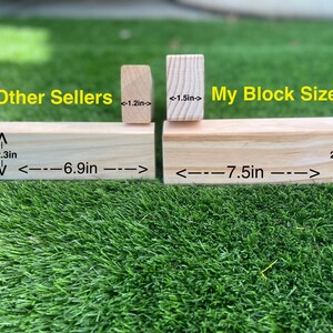 Giant Tumbling Blocks Tower Game + Crate Play 6ft Stack 7.5x2.5x1.7in ...