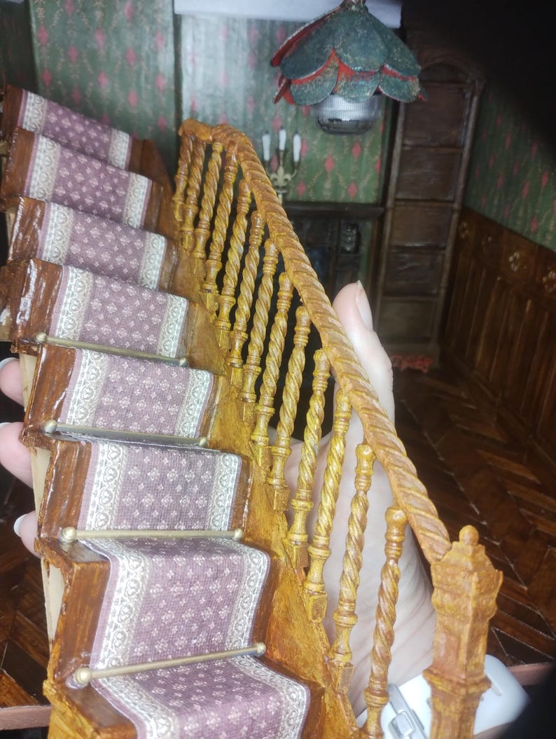 1:12 Scale Adjustable Dollhouse Staircase – STL File for Filament ...