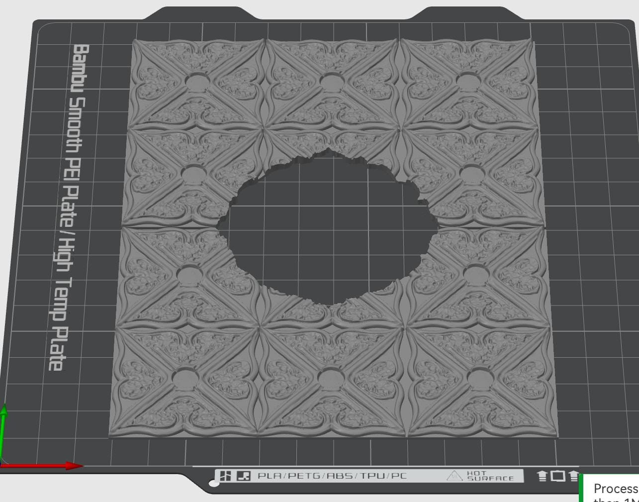 1:12 Victorian Ceiling Tiles & Rose - STL Download for 3D Filament ...