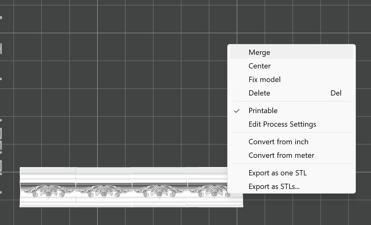 1:12 Dollhouse Cornice / Coving - STL Files for 3D Filament Printer - Etsy