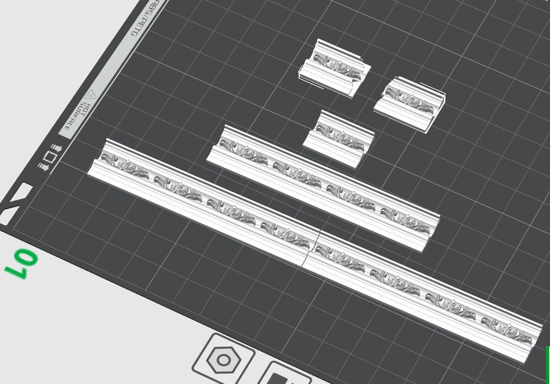 1:12 Dollhouse Cornice / Coving - STL Files for 3D Filament Printer - Etsy