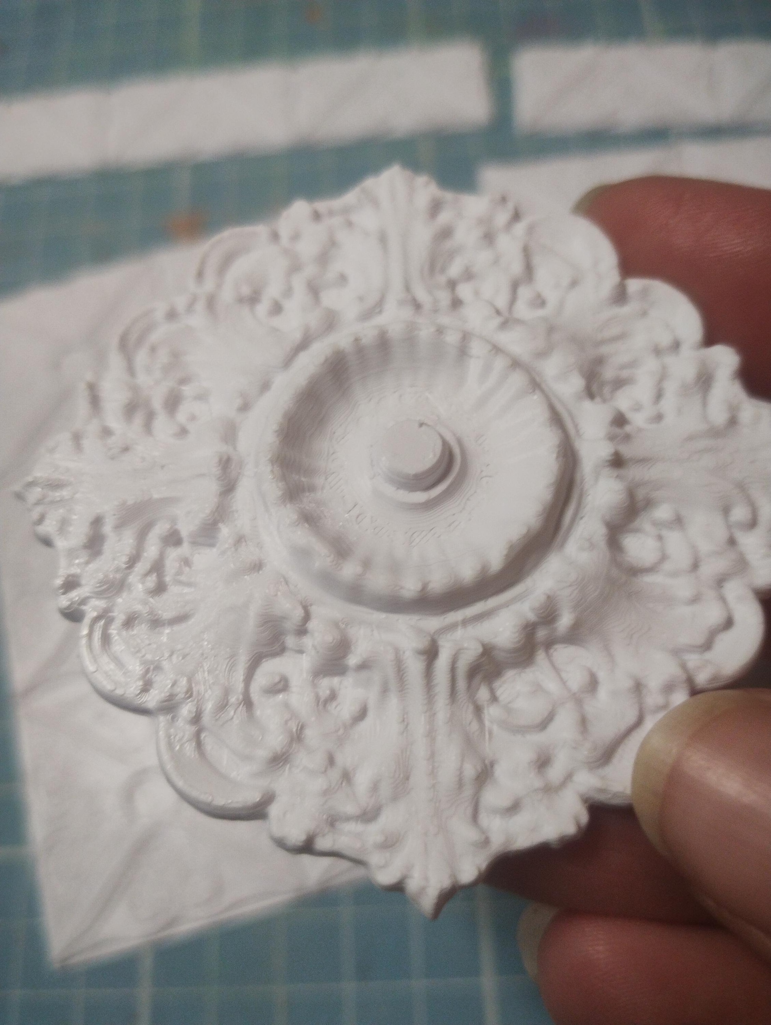 1:12 Victorian Ceiling Tiles & Rose - STL Download for 3D Filament ...