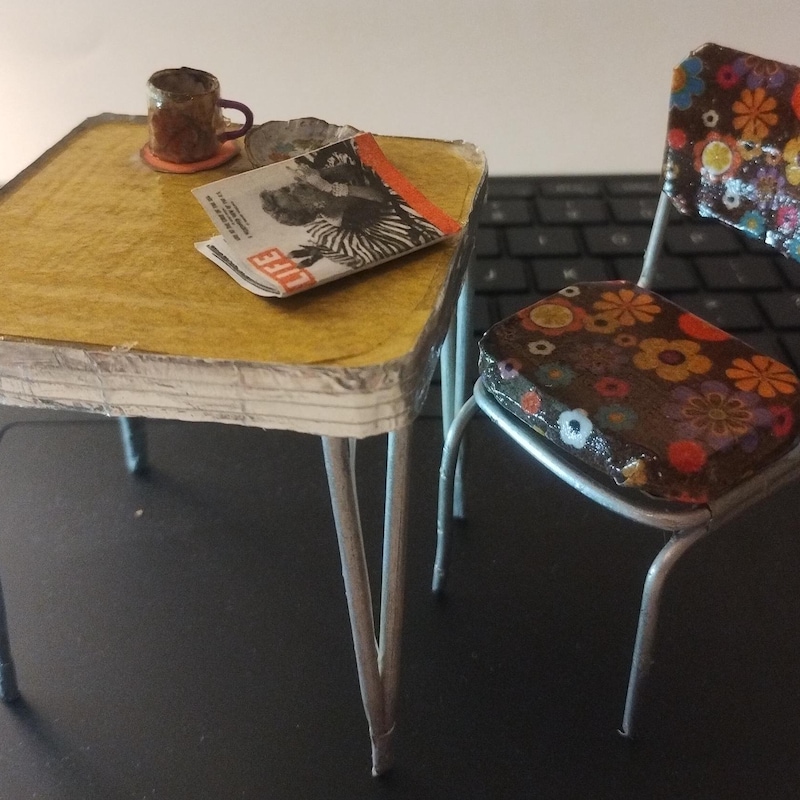 Formica Table and Chair - Etsy