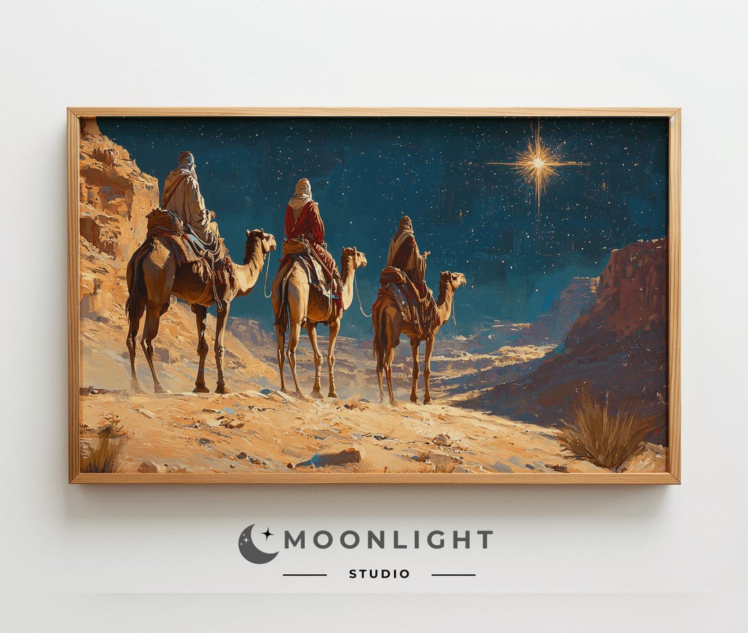 Three Wise Men Fram Tv Art, Nativity Frame Tv Art, Three Wise Men ...