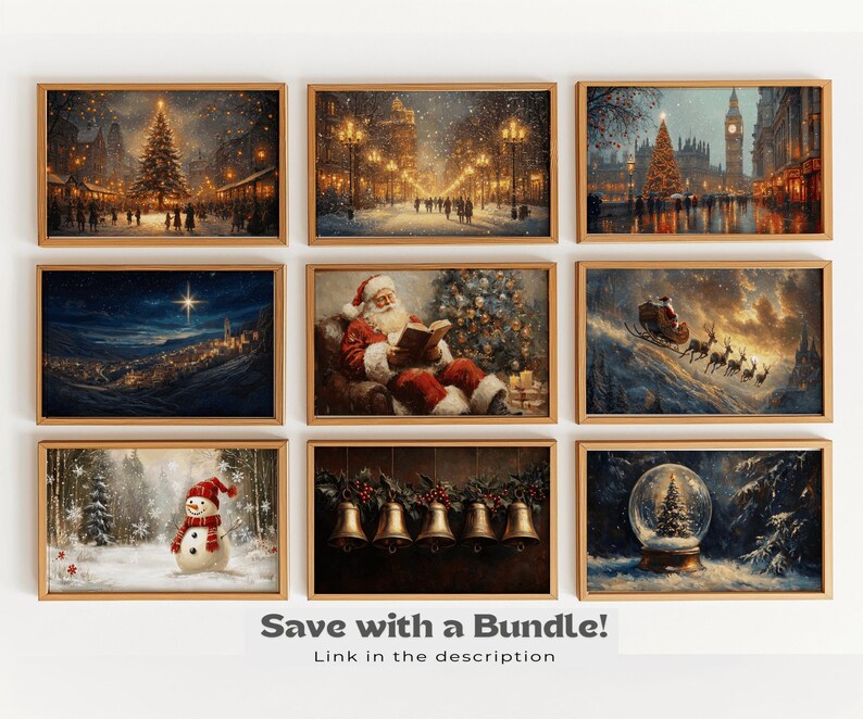 Frame TV Christmas Express Train, Moody Winter Landscape, Christmas ...