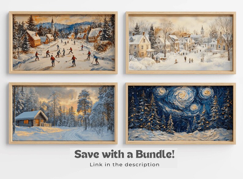 Frame TV Christmas Express Train, Moody Winter Landscape, Christmas ...