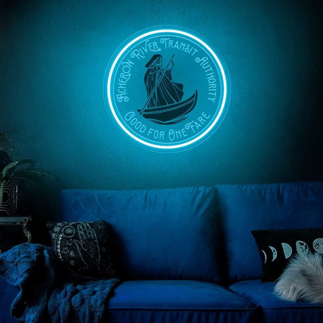 Grim Reaper Neon Sign,gothic Home Decor,funny Wall Decor,dark Wall Art ...