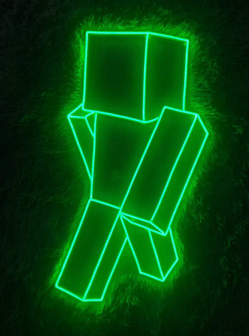 Minecraft Neon Sign Minecraft Led Sign Custom Neon Sign - Etsy México