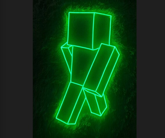 Minecraft Neon Sign Minecraft Led Sign Custom Neon Sign - Etsy México