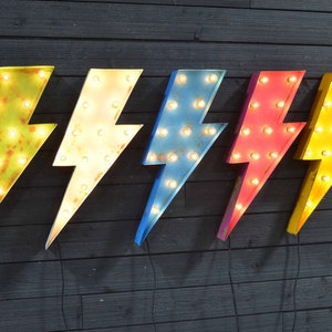Lightning Bolt Marquee - Etsy