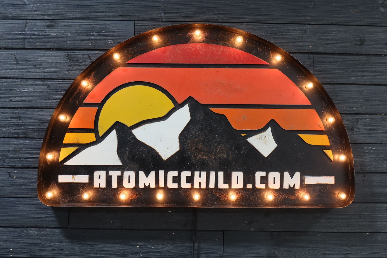 Custom Layered Lighted Metal Sign - Etsy