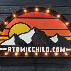 Custom Layered Lighted Metal Sign - Etsy