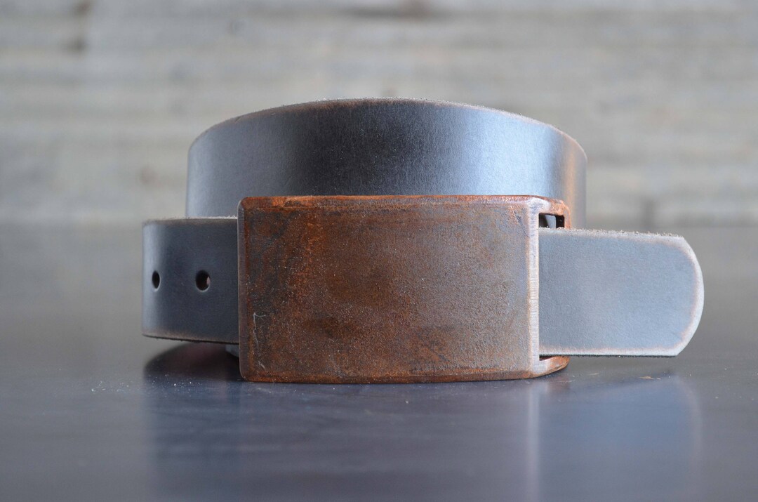 Foundation Set: Rust Buckle & Leather Belt - Etsy