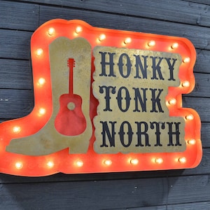 Custom Layered Lighted Metal Sign - Etsy