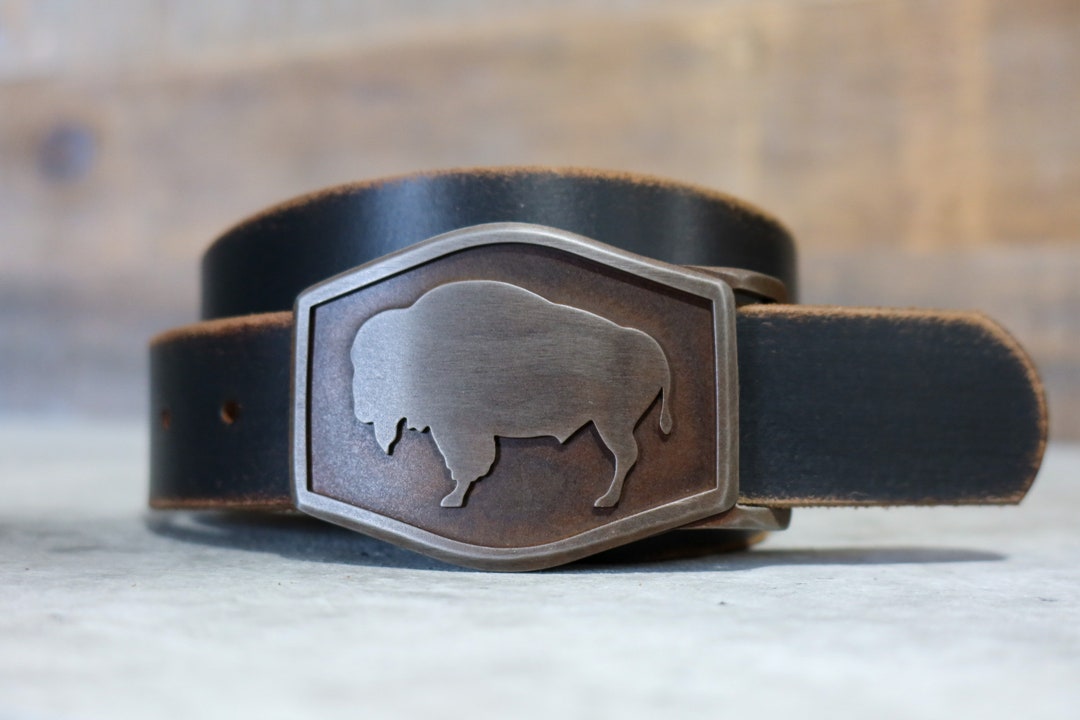 Bison Belt Buckle - Etsy