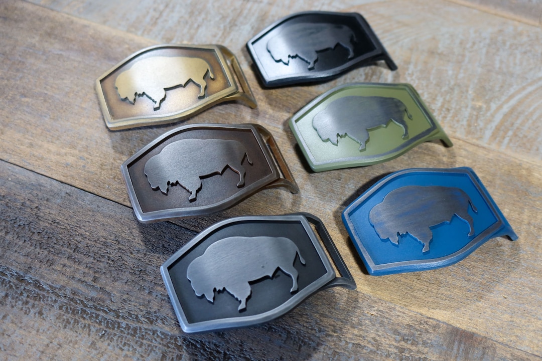 Bison Belt Buckle - Etsy