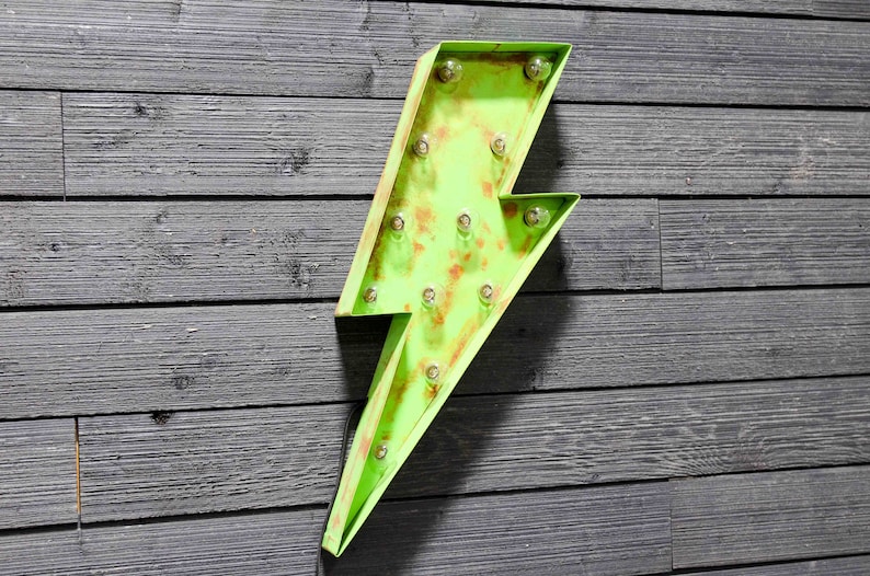 Lightning Bolt Marquee - Etsy