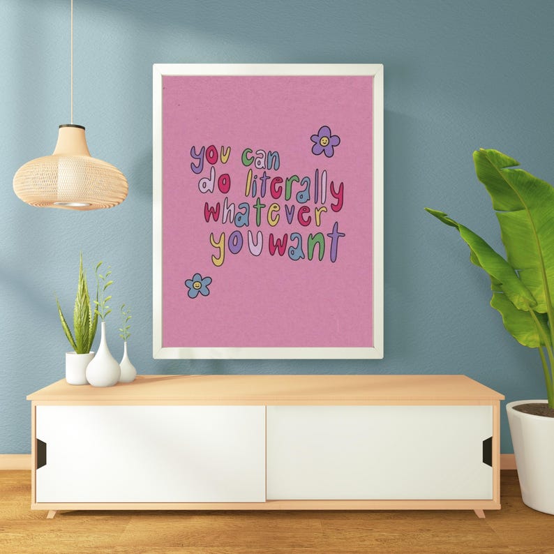 Vintage Rainbow Décor Poster for Therapy, Mental Health, & Pride ...