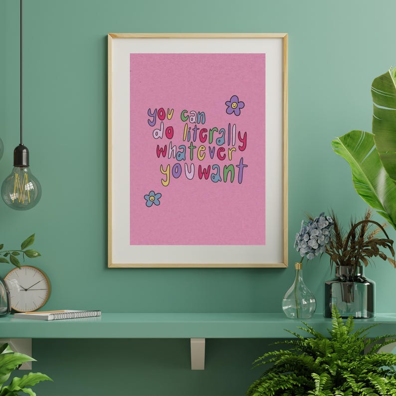 Vintage Rainbow Décor Poster for Therapy, Mental Health, & Pride ...