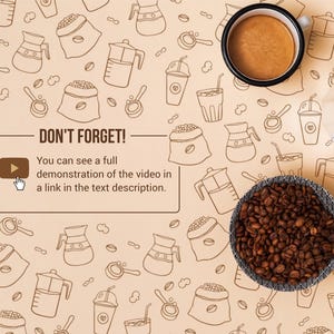 Coffee Digital Menu, Design Service for Super TV Board, Animated TV ...