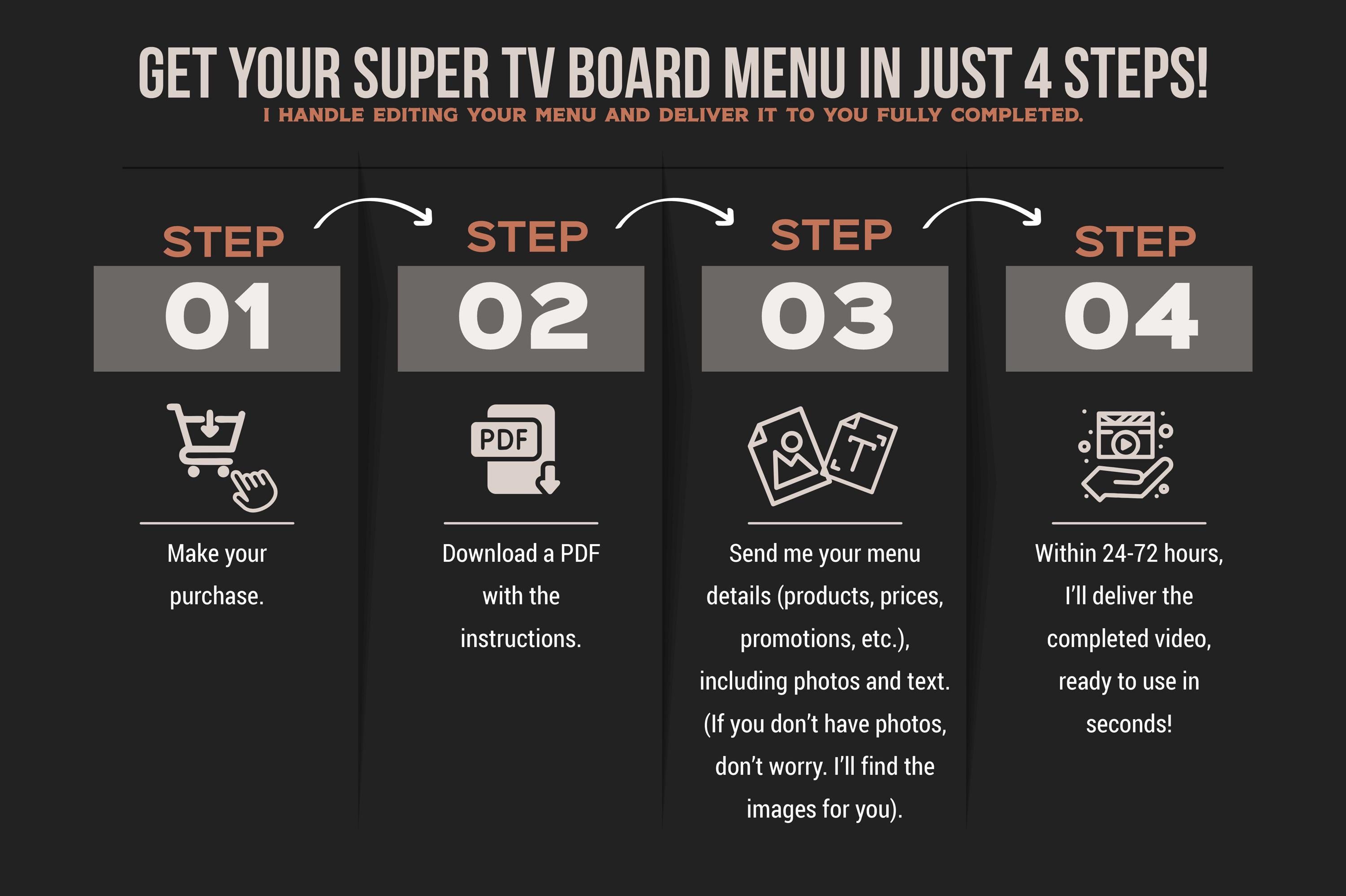 Design Service for Super TV Board, Animated TV Menu, Digital Menu ...