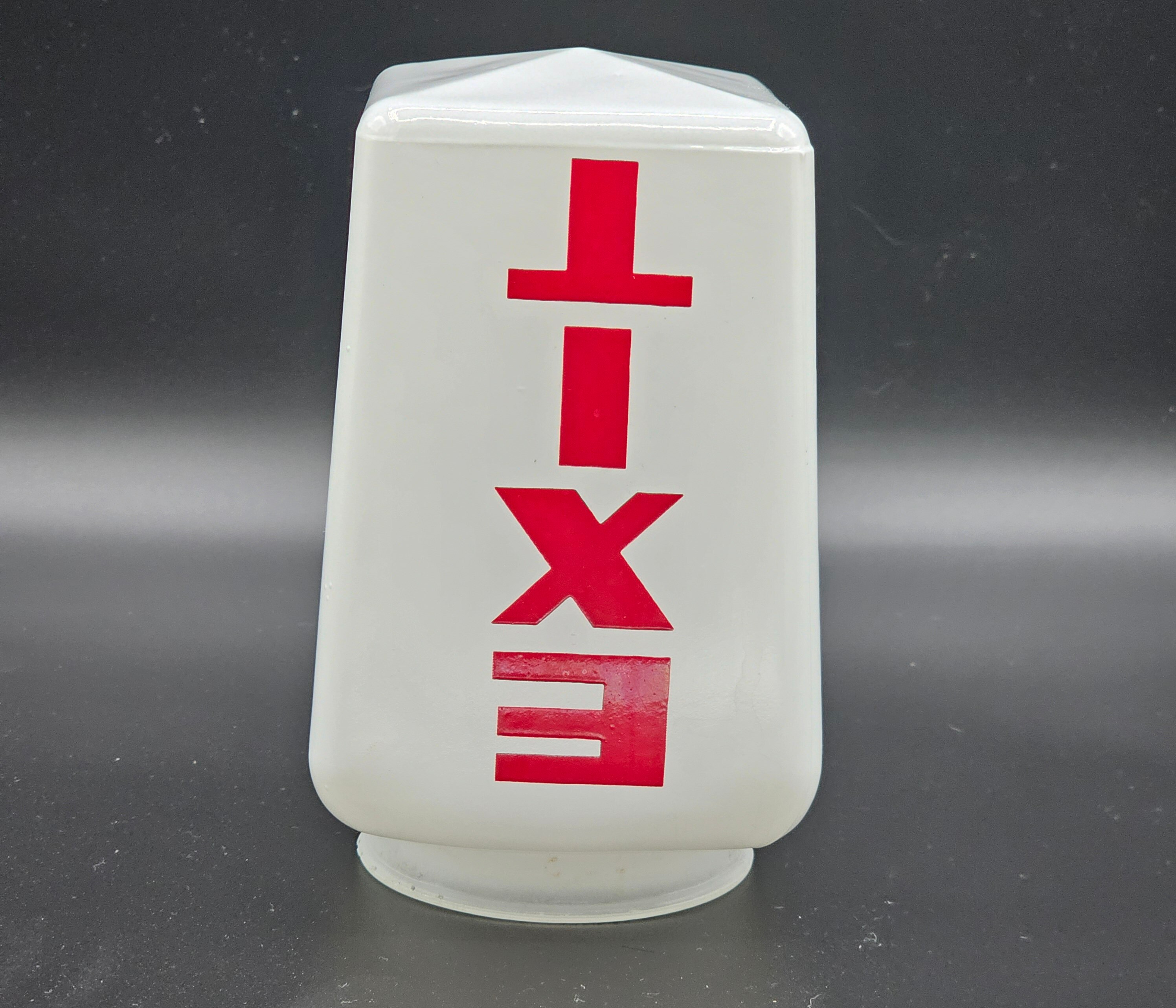 Vintage Three-sided Glass EXIT Sign With Brass Mounting Fixture - Etsy