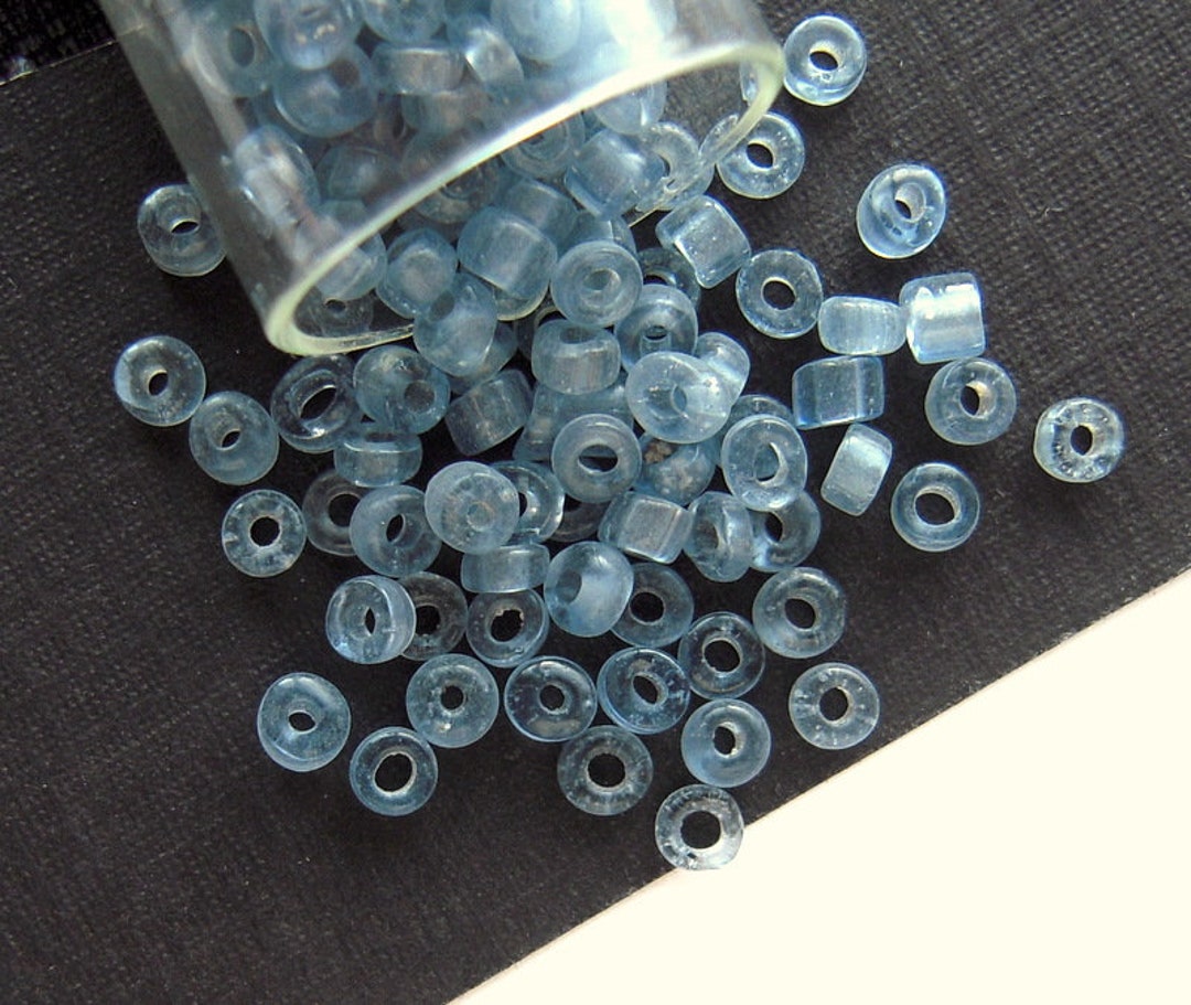 SUPER Rare Shadow Blue Antique French Seed Beads - 2-3mm - Eclats De ...