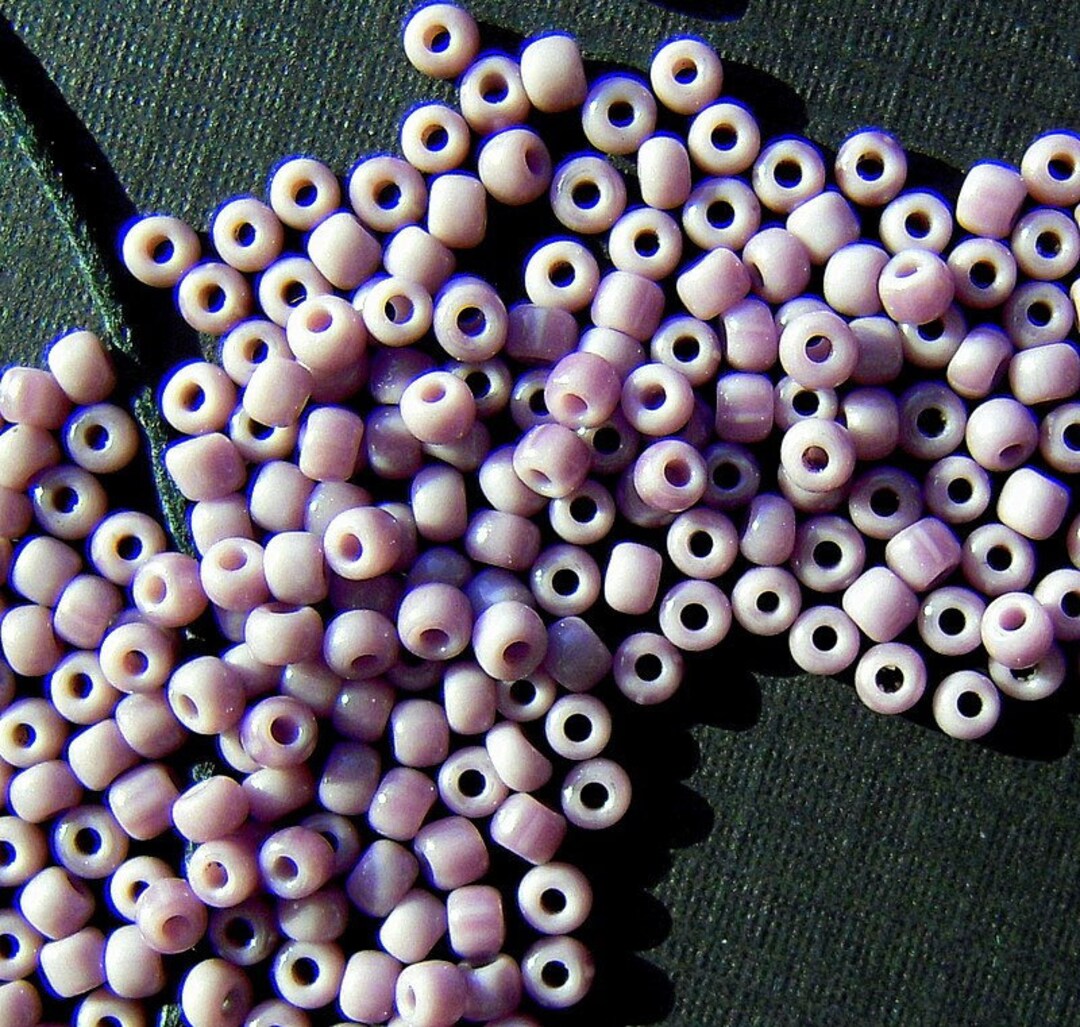 SUPER Rare Purple Striated Antique Italian Glass Seed Beads - 2mm ...