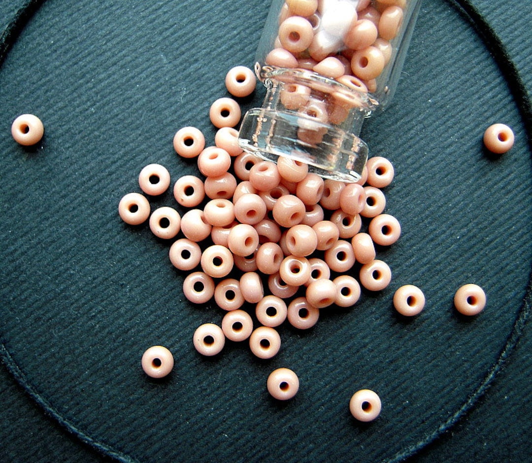 RARE Cheyenne Peach Pink Vintage to Antique Italian Glass Seed Beads ...