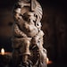 Thor Norse God, Wood Carved Statue, Norse Mythology Jormungandr ...