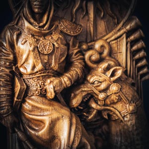 King Paimon Statue Ars Goetia Demon Lucifer Right Hand Demonology - Etsy