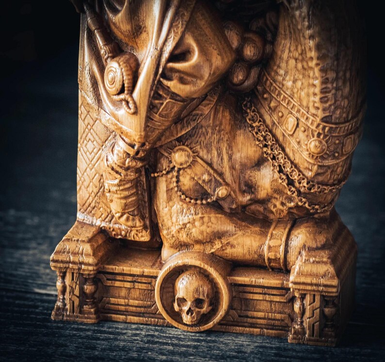 King Paimon Statue Ars Goetia Demon Lucifer Right Hand Demonology - Etsy