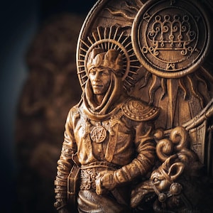 King Paimon Statue Ars Goetia Demon Lucifer Right Hand Demonology - Etsy