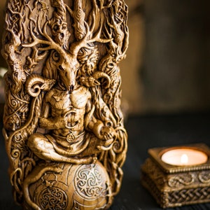 Cernunnos, Cernun, Wood Horned God, Celtic God, Altar Statue, Pagan God, Wiccan, Druid - Etsy UK